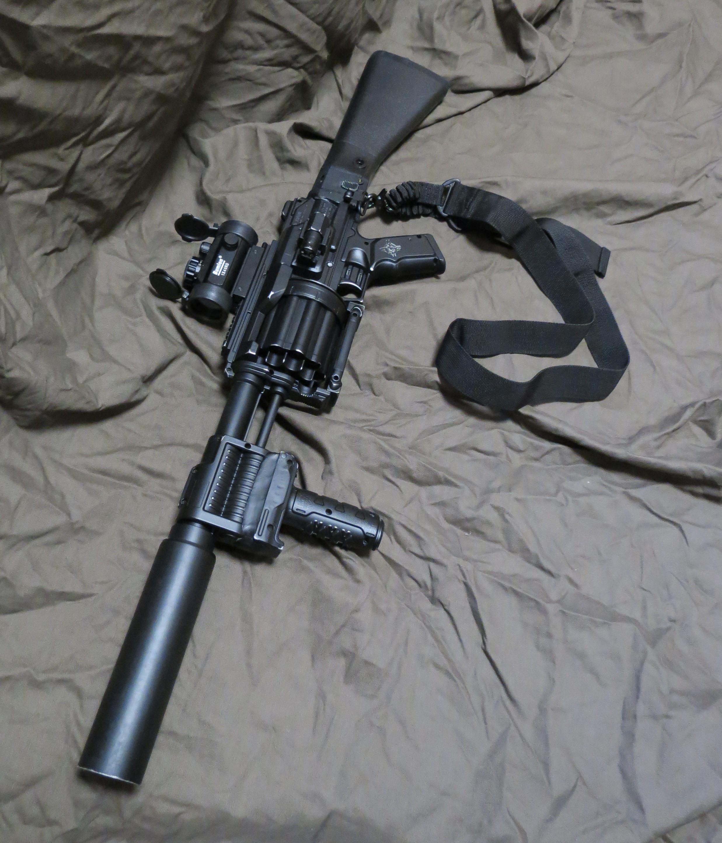 Custom Nerf Furyfire Grenade Launcher Mod | dartblaster modding ...