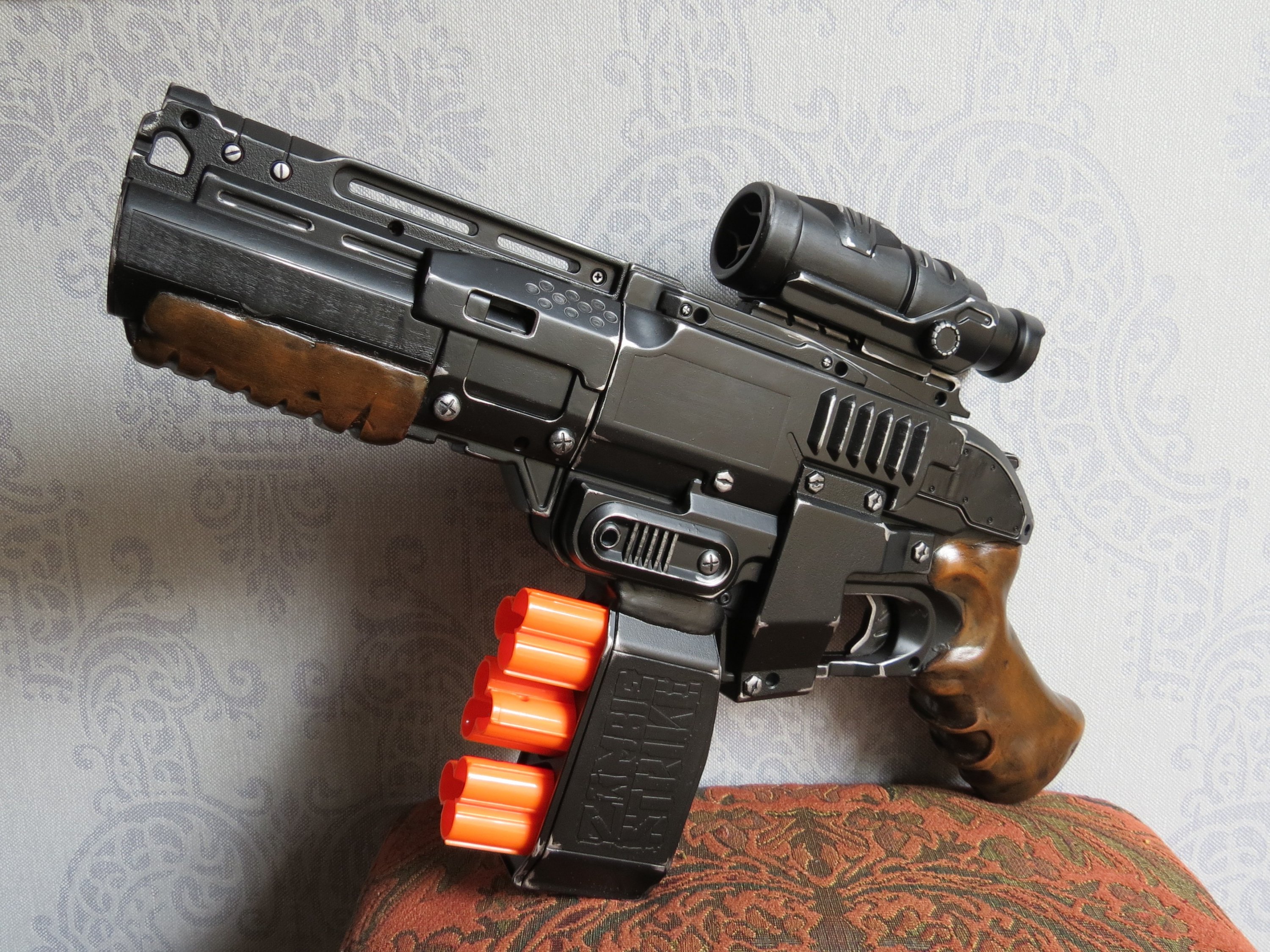 Nerf Sledgefire Mod Custom Pumpgun Shotgun | dartblaster modding ...